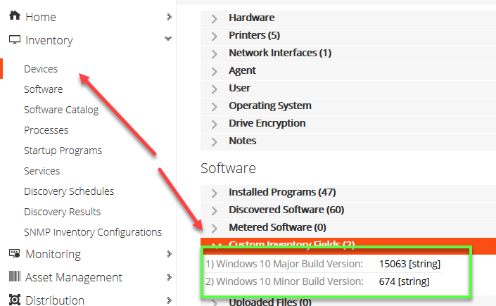 Windows 10 Major and Minor build version, how to add those in the KACE ...
